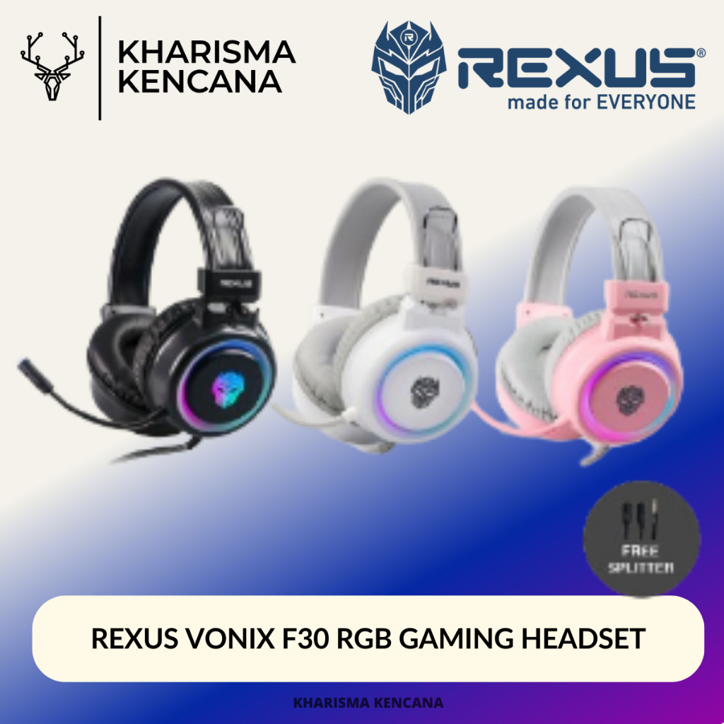 Jual REXUS VONIX F30 RGB GAMING HEADSET | Shopee Indonesia