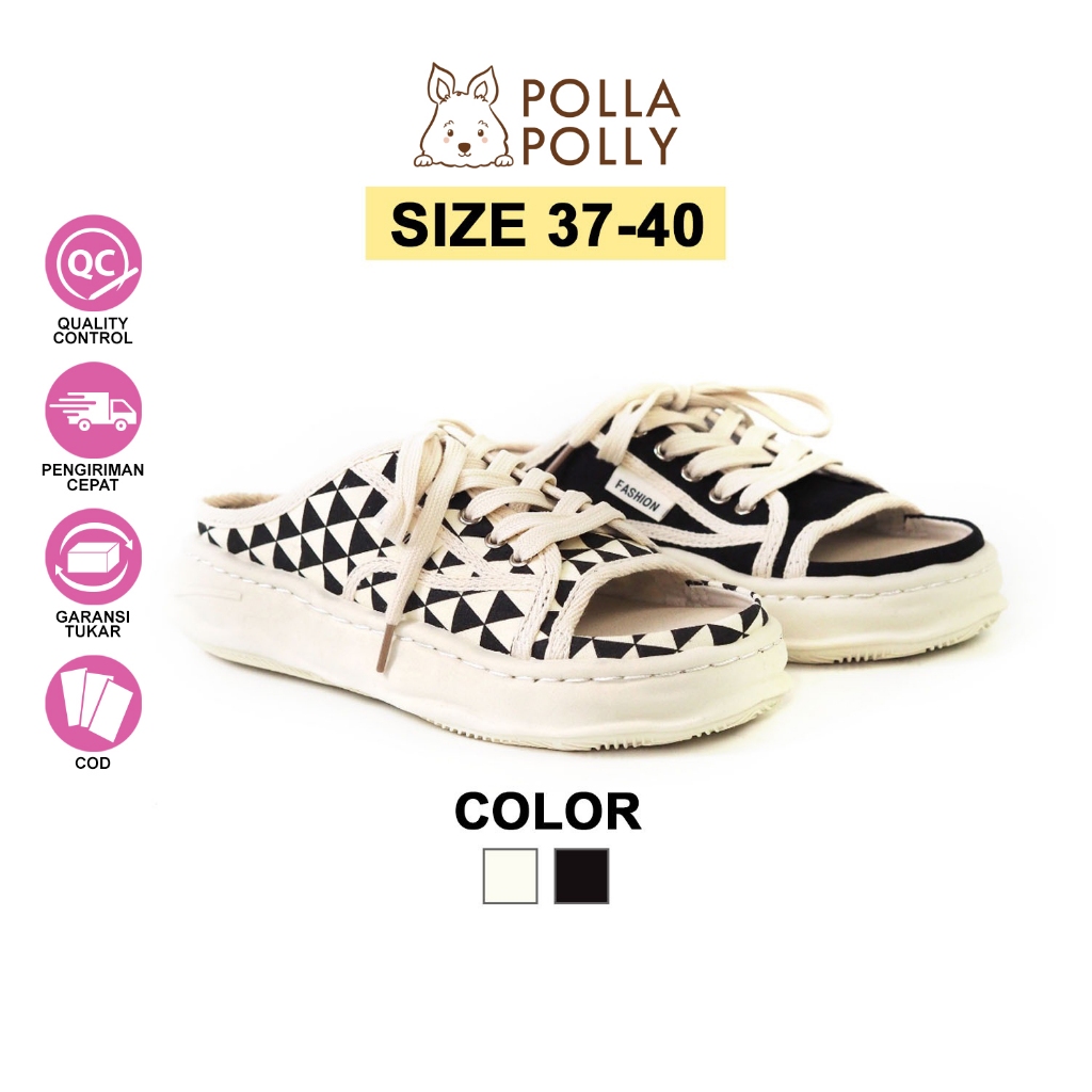 Jual Polla Polly X Tae Yong - Sandal Slip on Wanita Korea Style ...