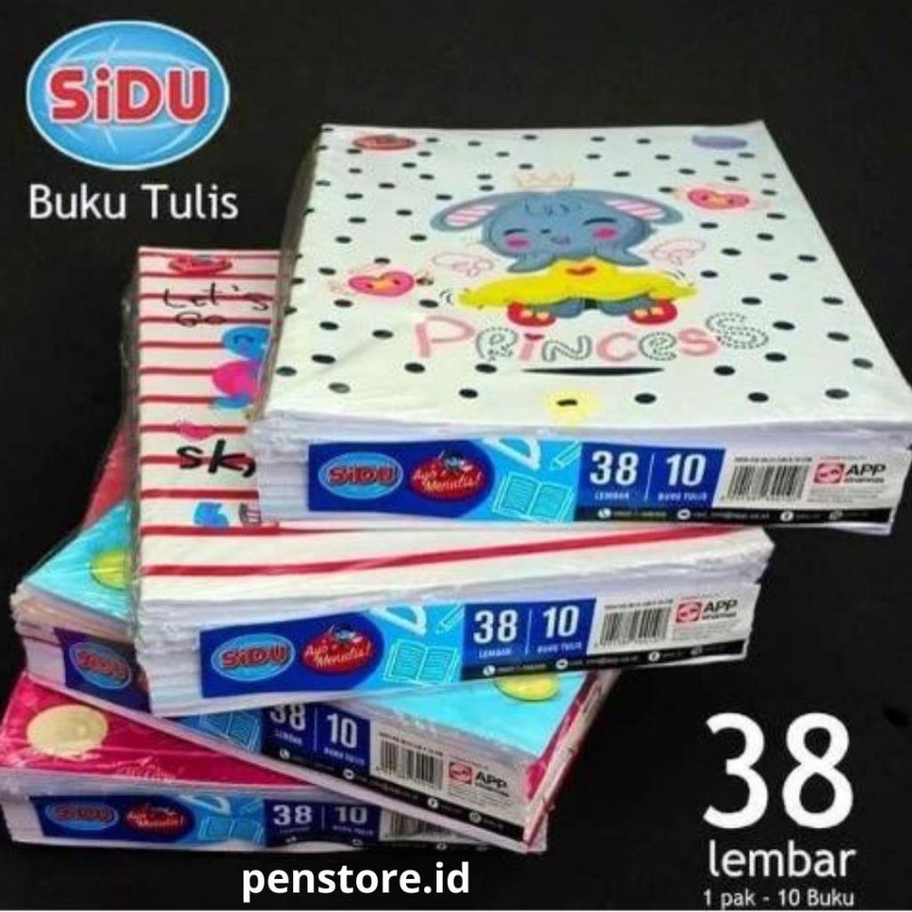 Jual [1 PACK ISI 10 BUKU] Buku Tulis SIDU Isi 38 Lembar | Shopee Indonesia