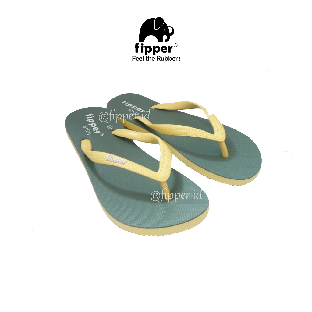 Jual Fipper - Slim Green Siricco / Yellow Marzipan | Shopee Indonesia