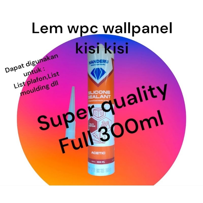 Jual Lem WPC wallpanel/kisi kisi serbaguna super strong tahan lama ...