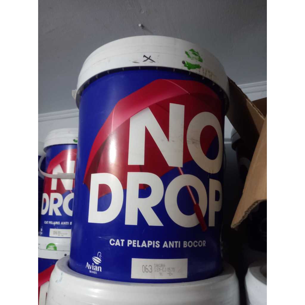 Jual NO DROP PAIL ( 20 KG ) WARNA READY MIX (varian warna baru) CAT PELAPIS ANTI BOCOR ...