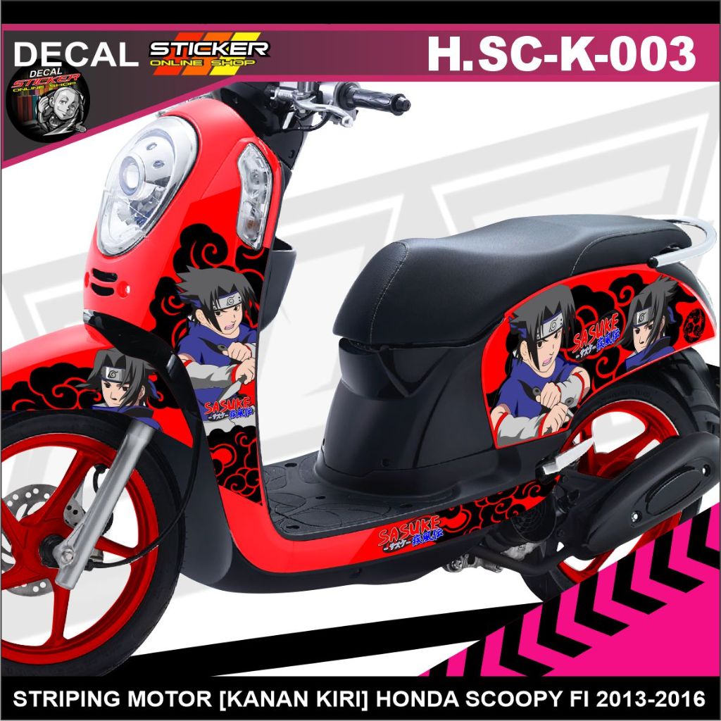 Jual STIKER MOTOR HONDA SCOOPY 2013-2016 FI DECAL STRIPING VARIASI ...