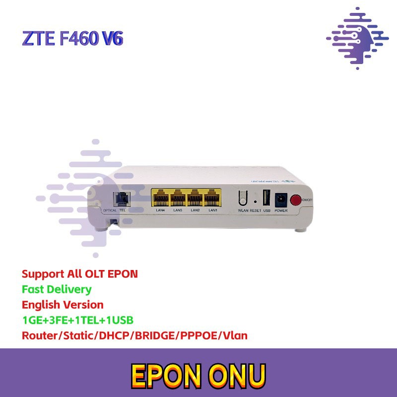 Jual Bekas WIFI Mode ZTE F460 V6 ONT EPON ONU AP Wireless WIFI English ...