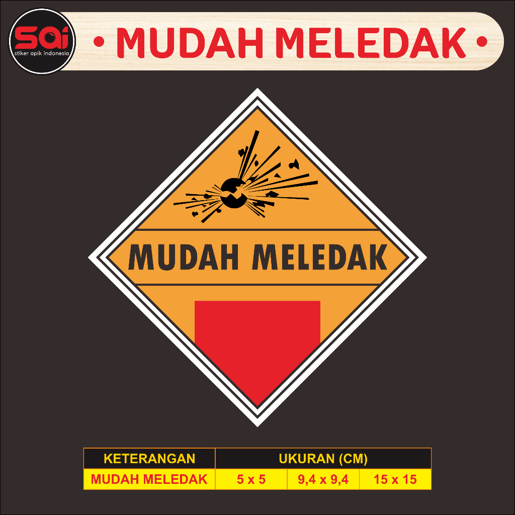 Jual stiker vinyl anti air LABEL LIMBAH B3 - BAHAN BERBAHAYA DAN ...