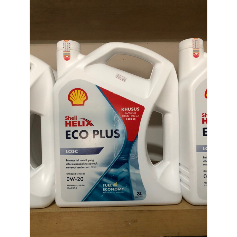 Jual SHELL HELIX ECO PLUS 0W-20 3L ORIGINAL 100% | Shopee Indonesia