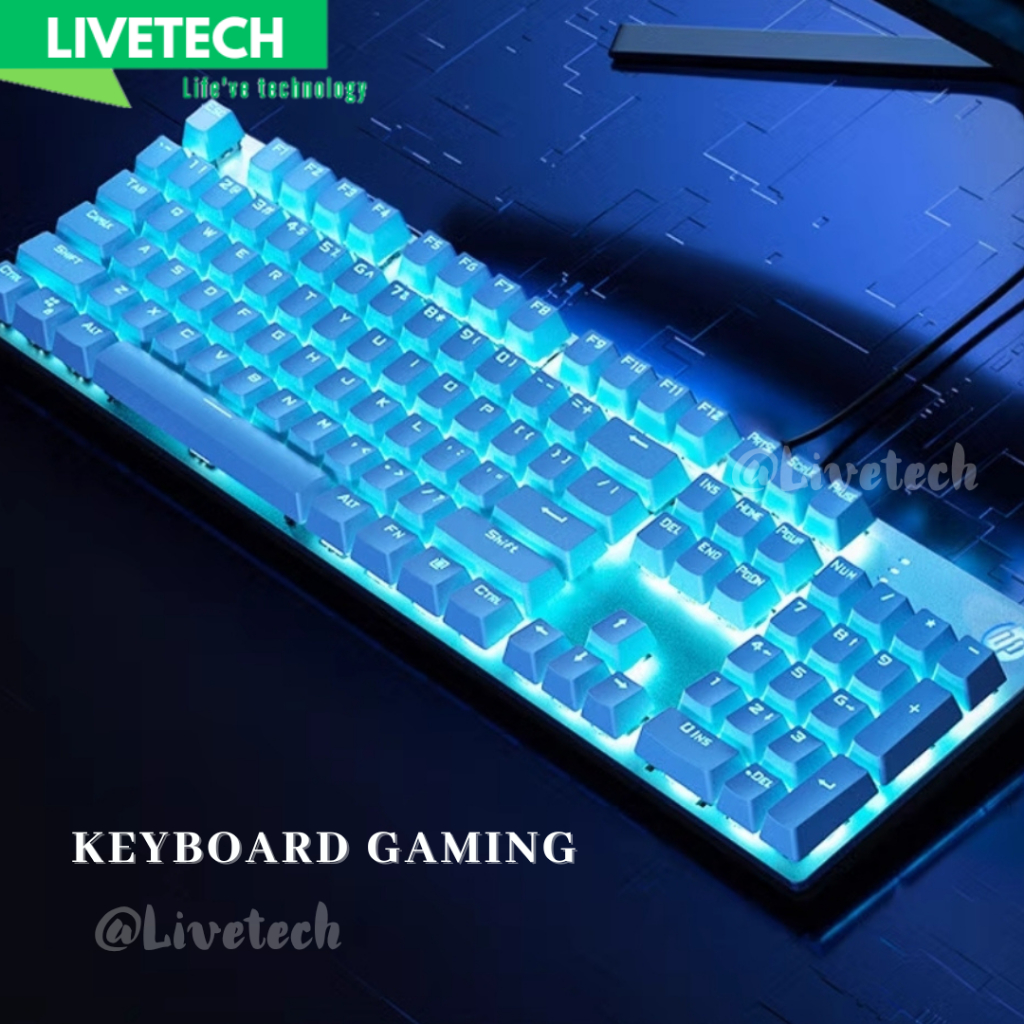 Jual LIVETECH Keyboard Gaming Semi Mechanical RGB K500 Murah Mechanical ...