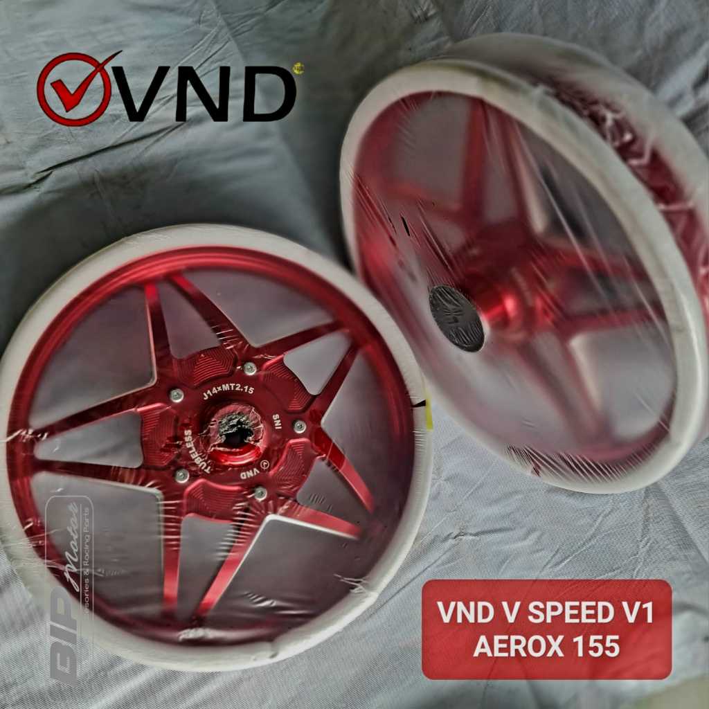 Jual VELG VND AEROX 155 V SPEED (V1) 185/215-15 BLACK, BLUE, RED ...