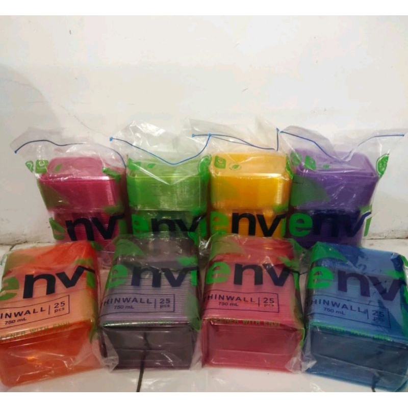 Jual Thinwall Envi Full Colours Body + Lid Food Container, Kotak Makan ...