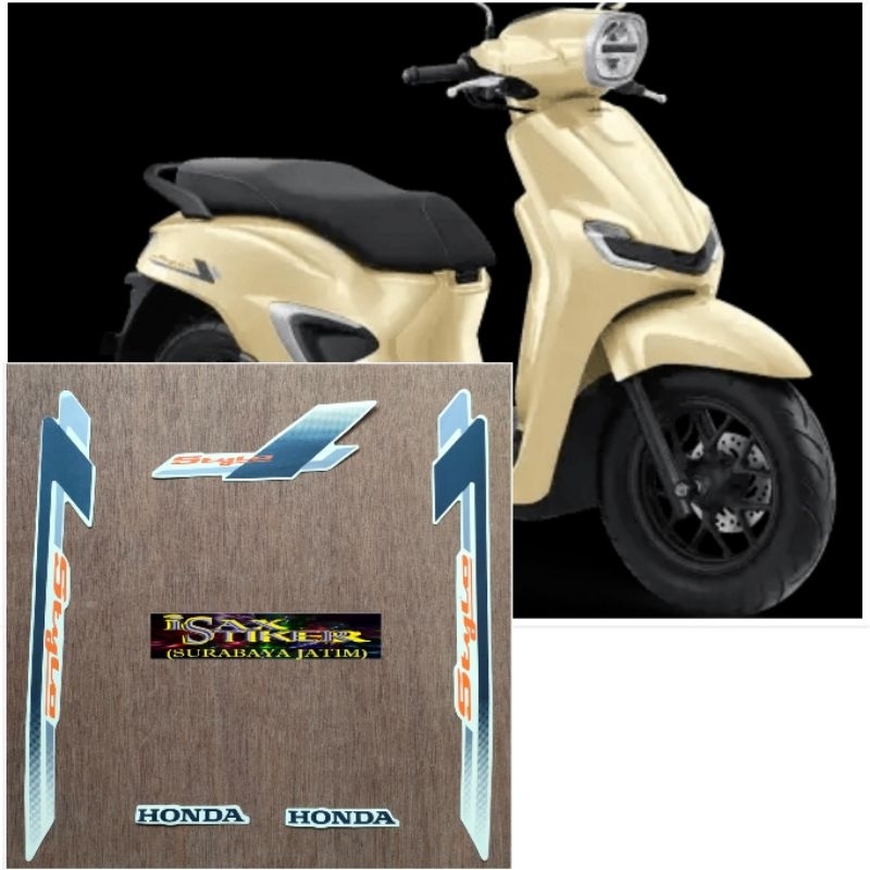 Jual Striping Original Honda Stylo 160 putih Cream tahun 2024 | Shopee ...