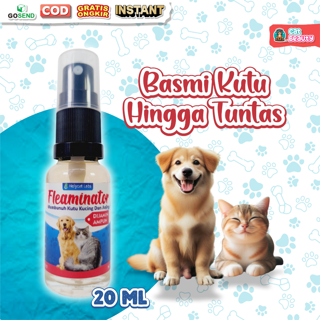 Jual Fleaminator Obat Kutu Kucing Anjing Spray membasmi kutu anti kutu ...