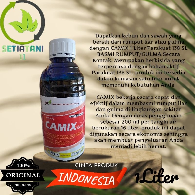 Jual Herbisida Camix 138SL Membasmi Rumput Gulma Secara Kontak Kemasan 1Litet | Shopee Indonesia