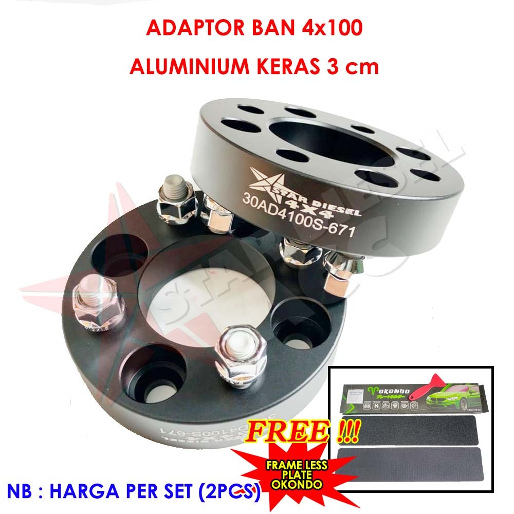 Jual ADAPTOR VELG LOBANG 4 ADAPTOR 4X100 MOBIL HONDA CITY SUZUKI CIAZ ...