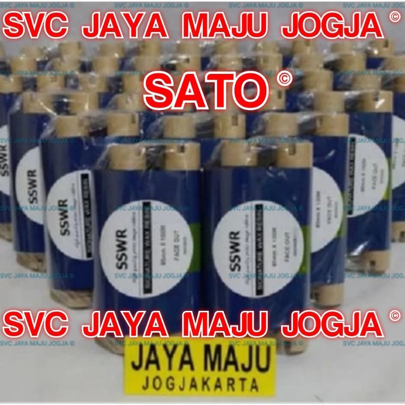Jual [ SATO ] 85 MM X 100 M SSWR SONY SIGNATURE WAX RESIN - FACE OUT ...