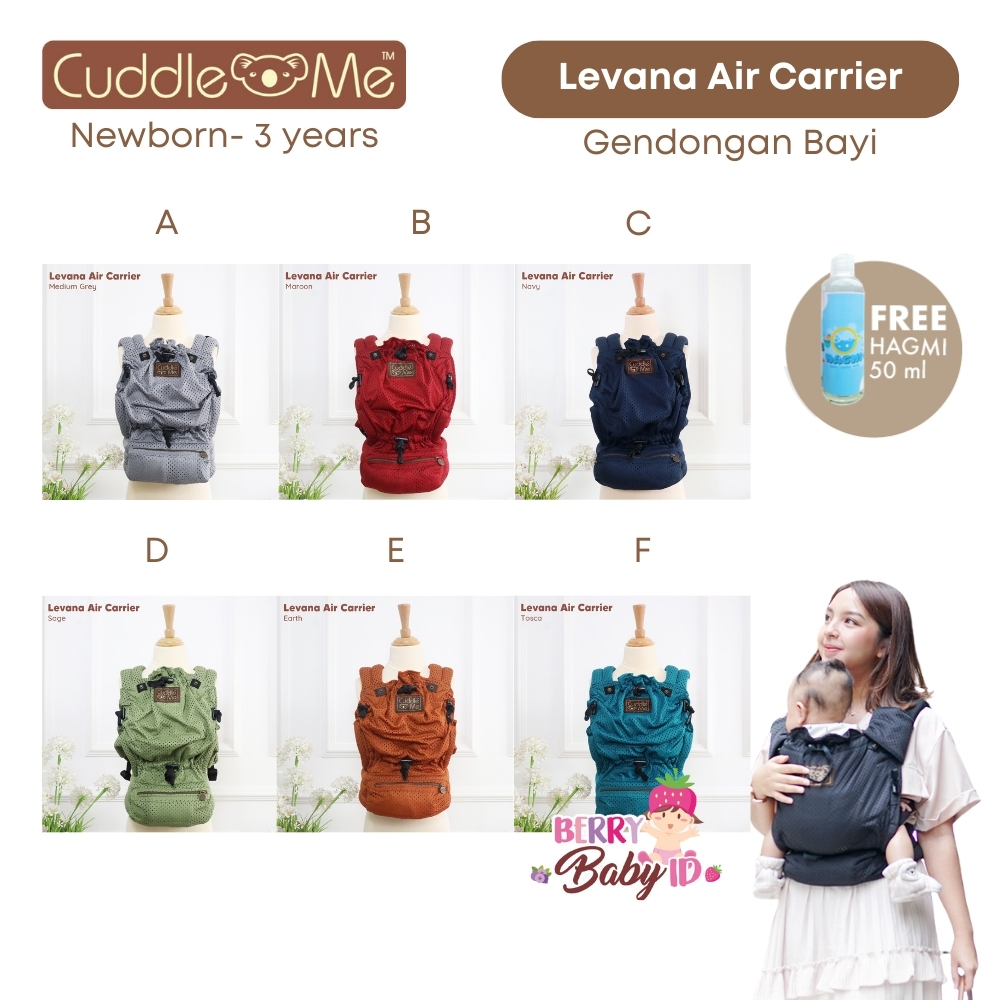 Jual Berry Baby - Cuddle Me Levana Air Carrier Gendongan Depan Bayi ...