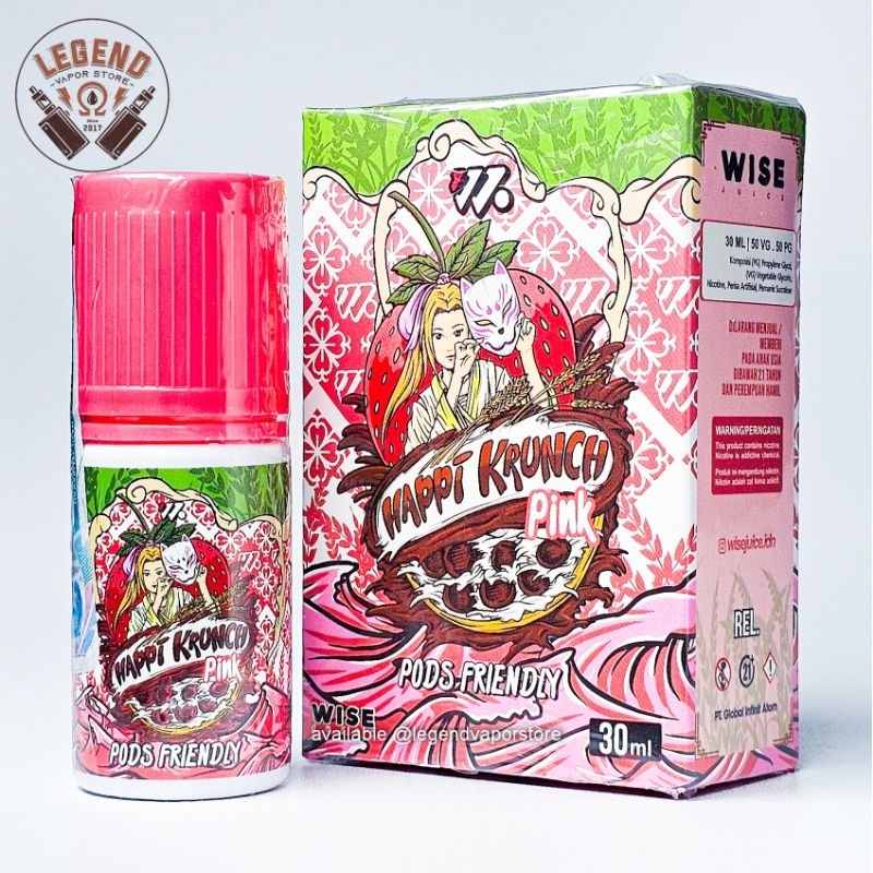 Jual SALT NIC - LIQUID HK V3 PINK Cereal Chocolate Strawberry Milk 30ML ...