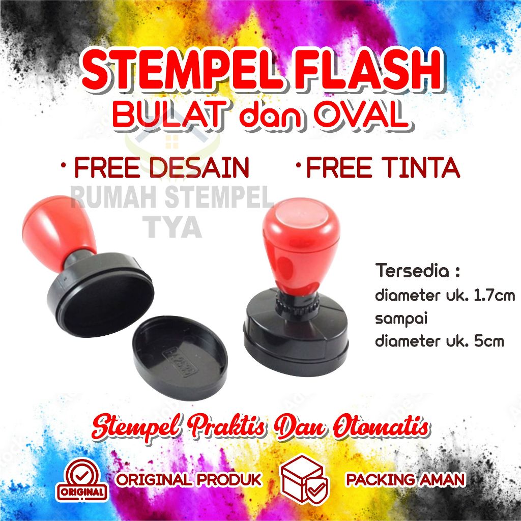 Jual Cetak Stempel BULAT, logo, Perusahaan, lunas stample flash stemple ...