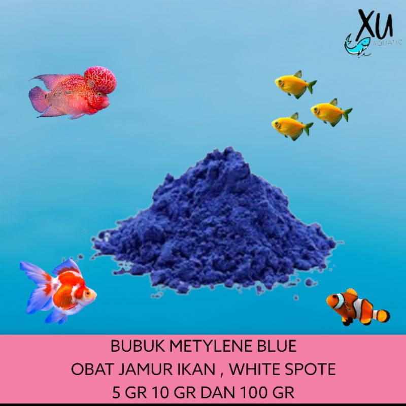Jual METHYLENE BLUE / METHLYLENE BUBUK OBAT BIRU IKAN ORIGINAL METHYLIN ...
