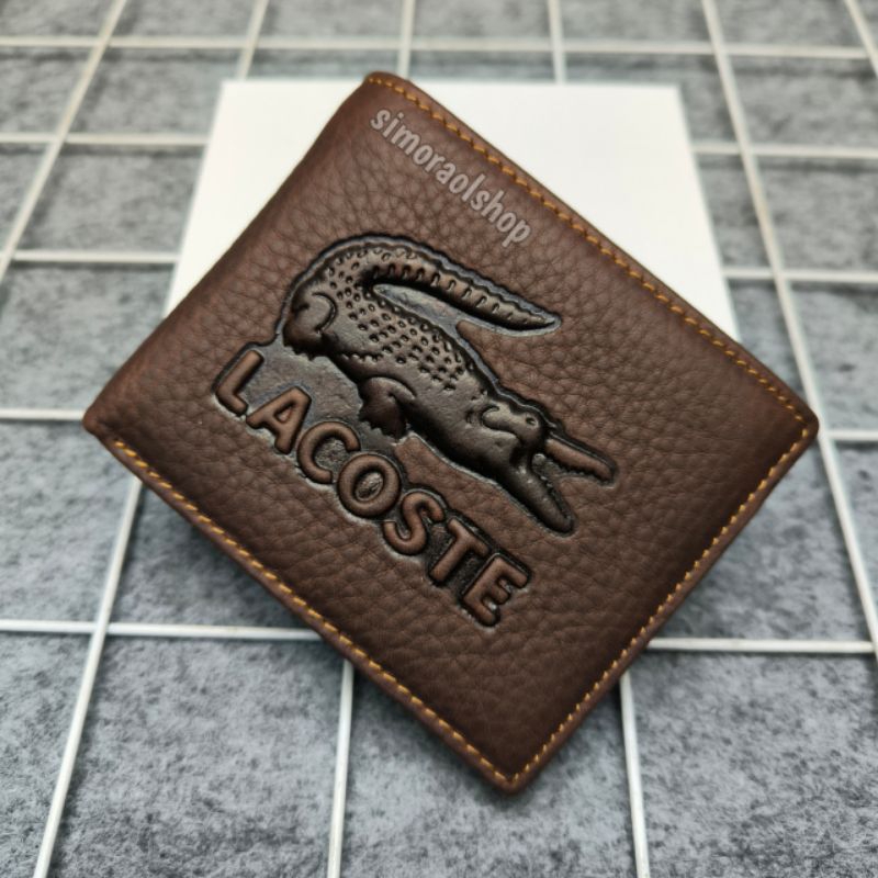 Jual Dompet lipat kulit/ Dompet lipat ukuran standar/ Dompet coklat ...