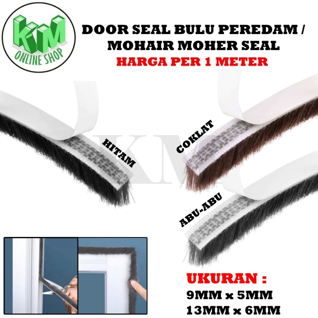 Jual Moher Mohair Bulu Peredam Pintu Jendela Door Seal Aluminium ...