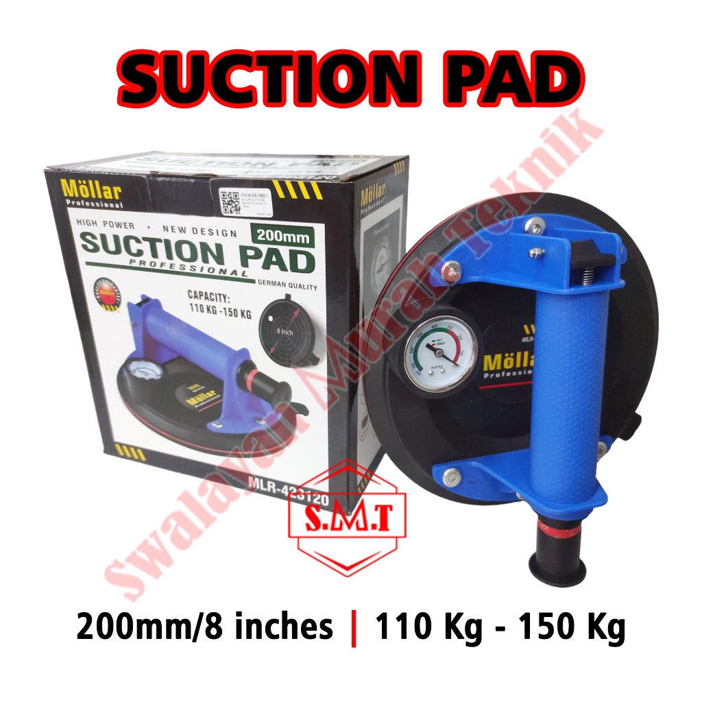 Jual Suction Pad Manual 8" MOLLAR 423120 Kop Kaca Vacuum Angkat Barang ...