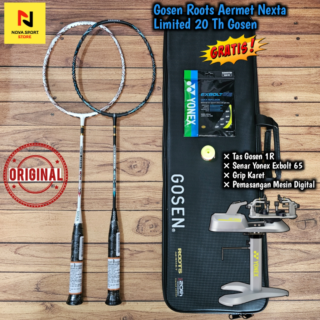 Jual Raket Badminton Gosen Roots Aermet Nexta | Shopee Indonesia