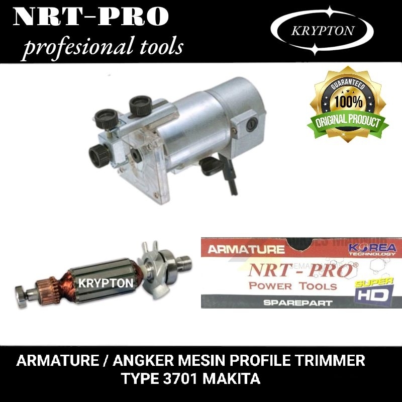 Jual ARMATURE TRIMER / PROFILE TYPE 3701 NRT PRO ORIGINAL PART | Shopee ...