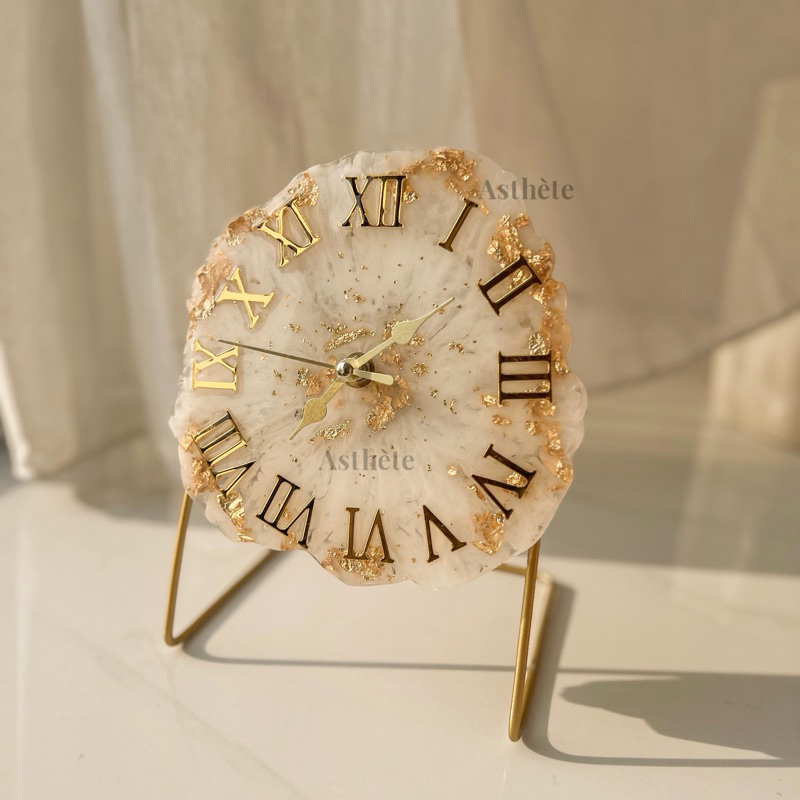 Jual ASTHETE - table clock roman aesthetic elegant hang resin / jam ...