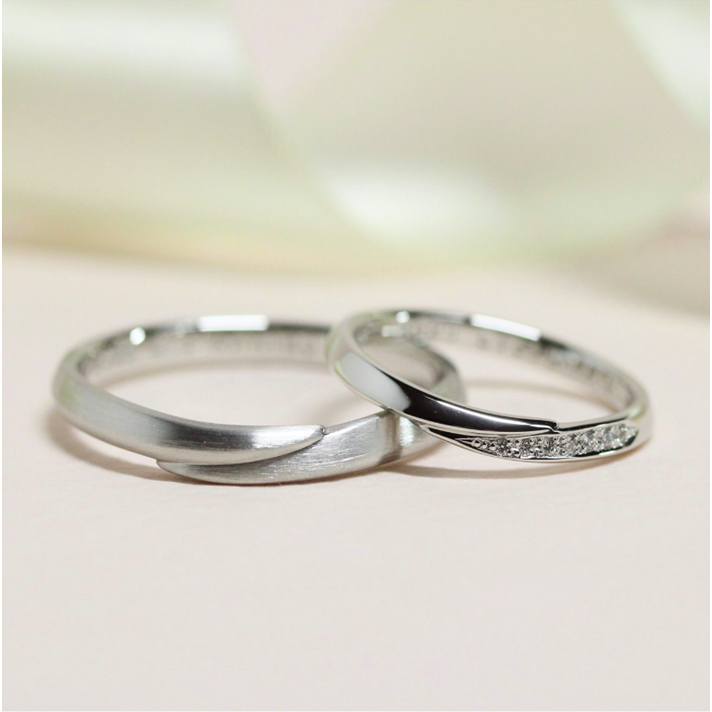 Jual CINCIN NIKAH CUSTOM PRIA SILVER, PEREMPUAN EMAS PUTIH - N44 ...