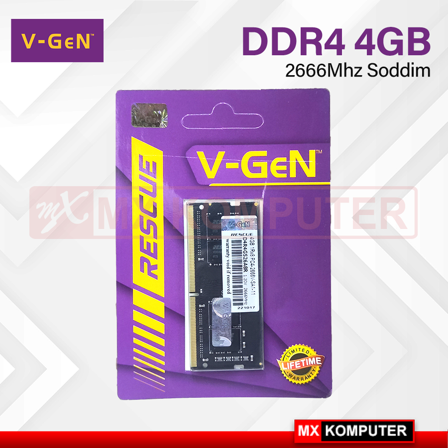 Jual RAM Vgen DDR4 4GB 2666 mhz Sodimm Laptop V-gen | Shopee Indonesia