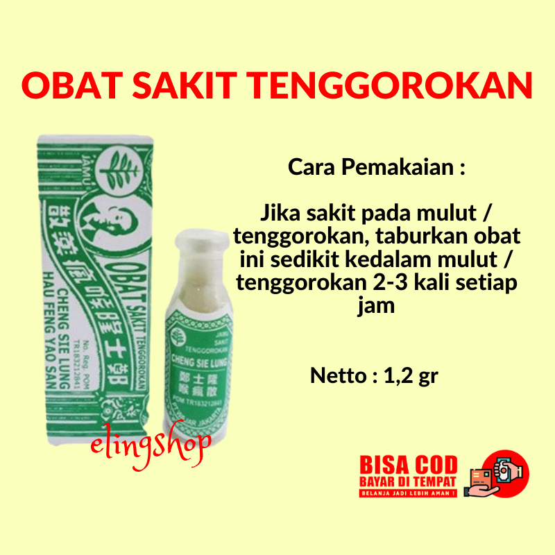 Jual Obat Sariawan Sakit Tenggorokan Cheng Sie Lung Hau Fung San ...