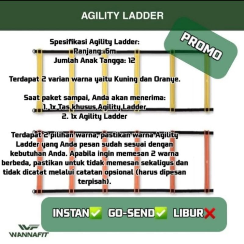 Jual Agility ladder speed Drills training tanggal kelincahan alat ...