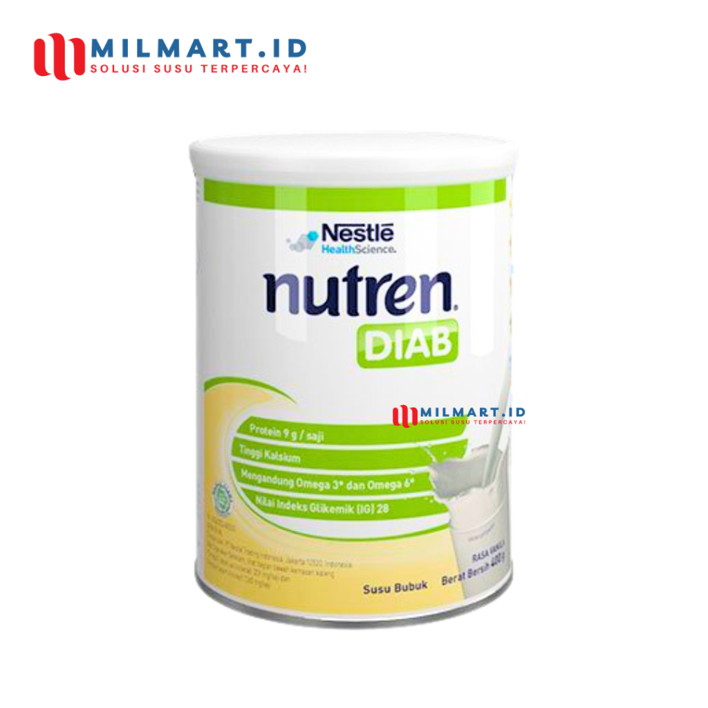 Jual NESTLE NUTREN DIAB VANILA 400 G SUSU DIABETES SUSU GULA RENDAH ...