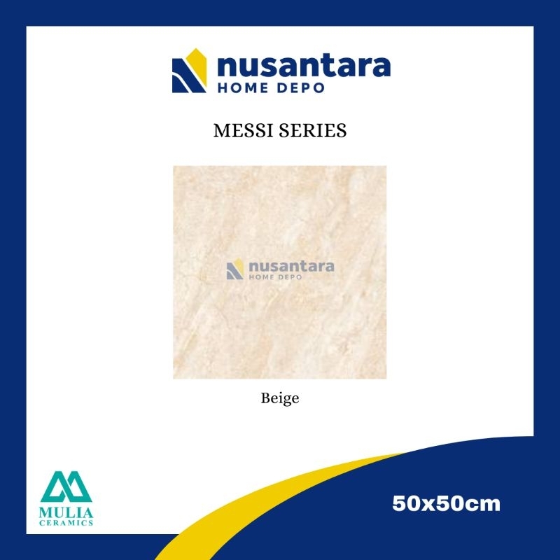 Jual Keramik Lantai Mulia Tile Kw B Ukuran 50x50 Messi Beige | Shopee ...