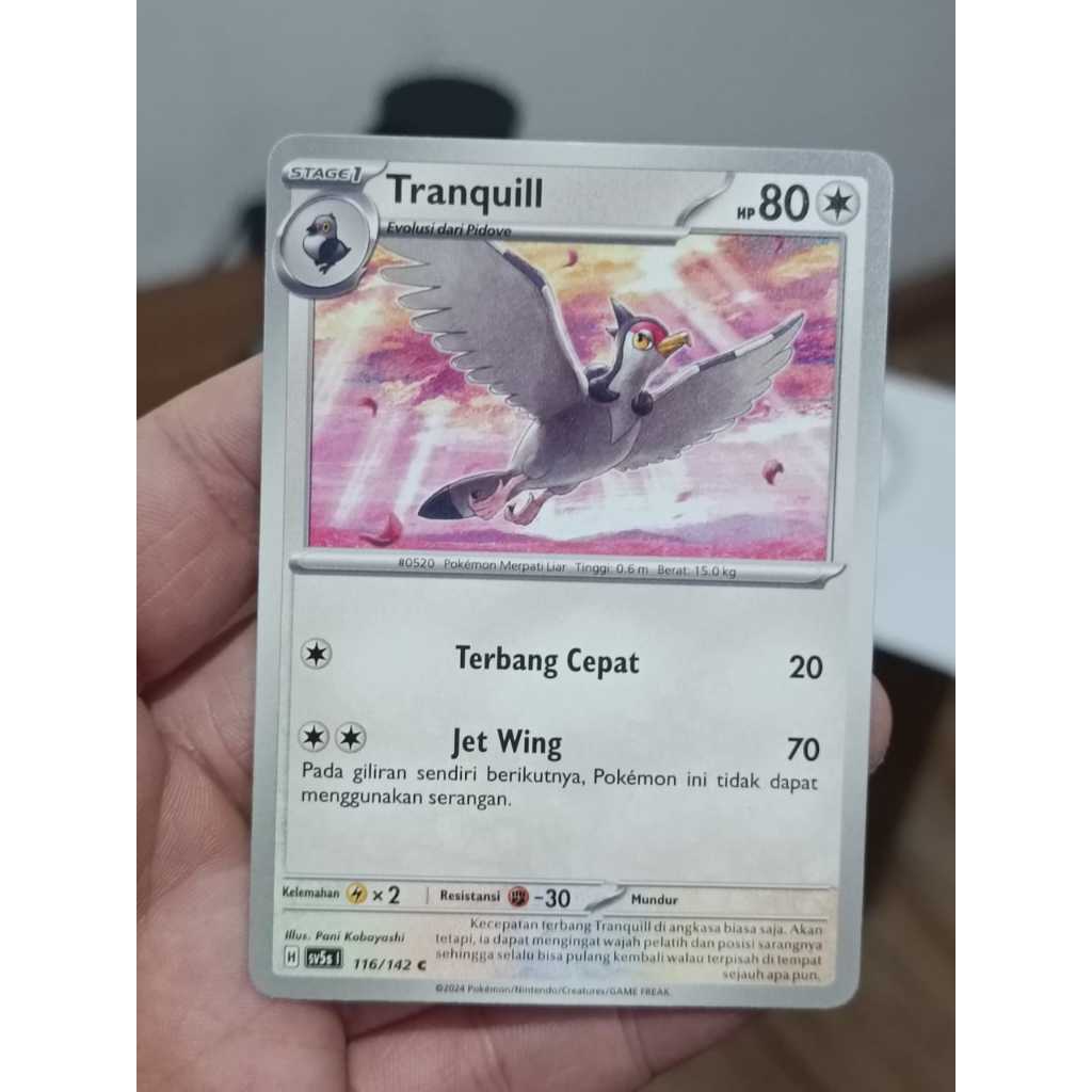 Jual Pokemon TCG Indonesia Tranquill SV5s 116/142 C Paradoks Andalan ...