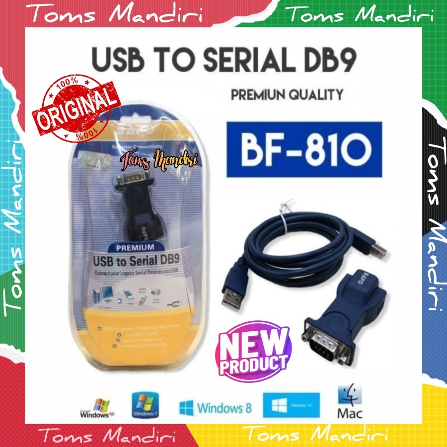 Jual Kabel USB to Serial DB9 RS-232 Bafo BF-810 Premium Quality ...
