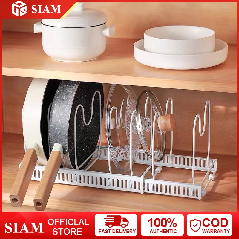 Jual Rak Penyimpanan Dapur Dengan Rak Penutup Panci Yang Dapat ...
