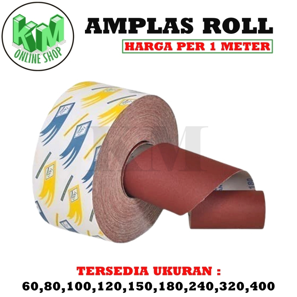 Jual Amplas Roll Amplas Kayu Besi Tembok Amplas Meteran Amplas 1 Meter ...