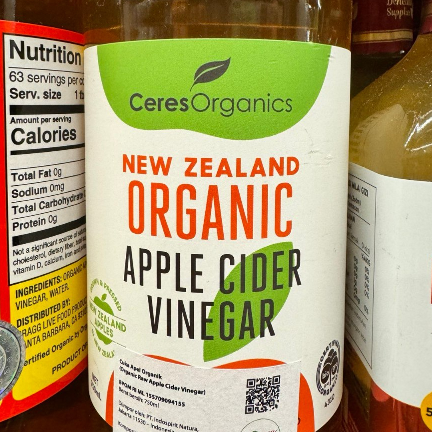 Jual Ceres Organics New Zealand Organic Apple CIder Vinegar Cuka Apel ...