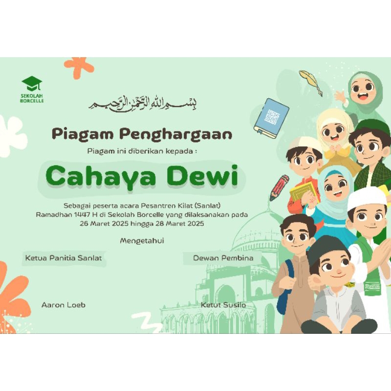 Jual Edit Sertifikat / Piagam Premium | Shopee Indonesia