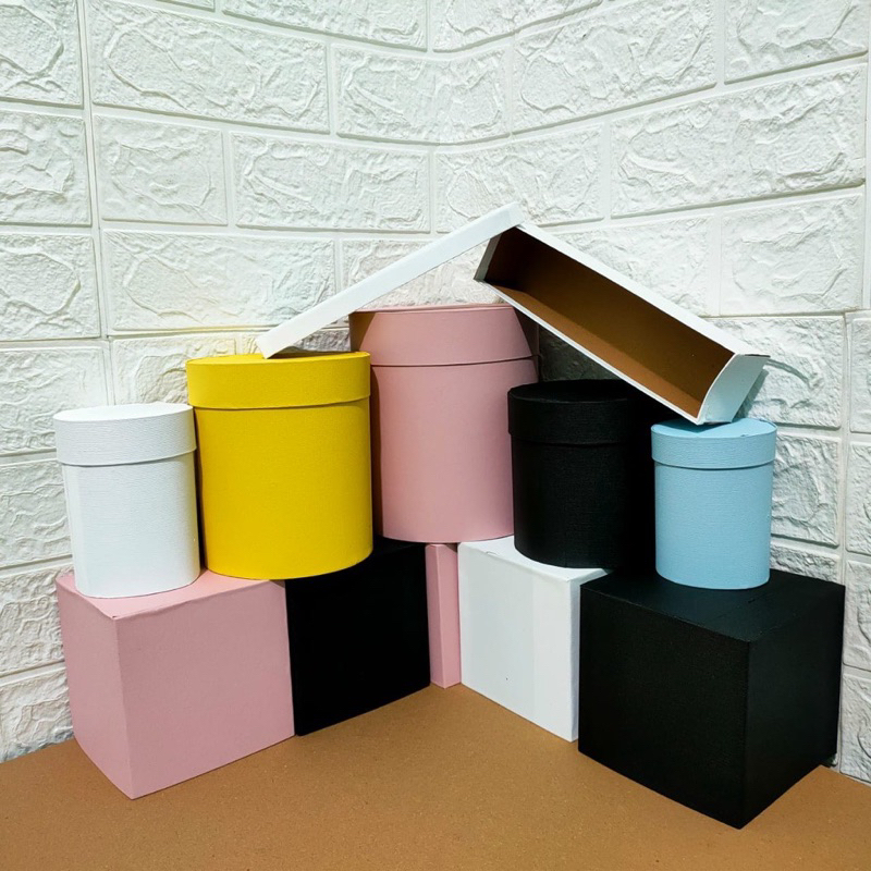 Jual Bloom Box Bulat/ Box Bunga Kotak Bunga /Flower Box Blooming Box Gift Box / Box Buket Bali ...