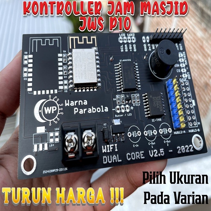 Jual Controller JWS / Kontroller Jadwal Sholat Jam Masjid WIFI ESP8266 ...