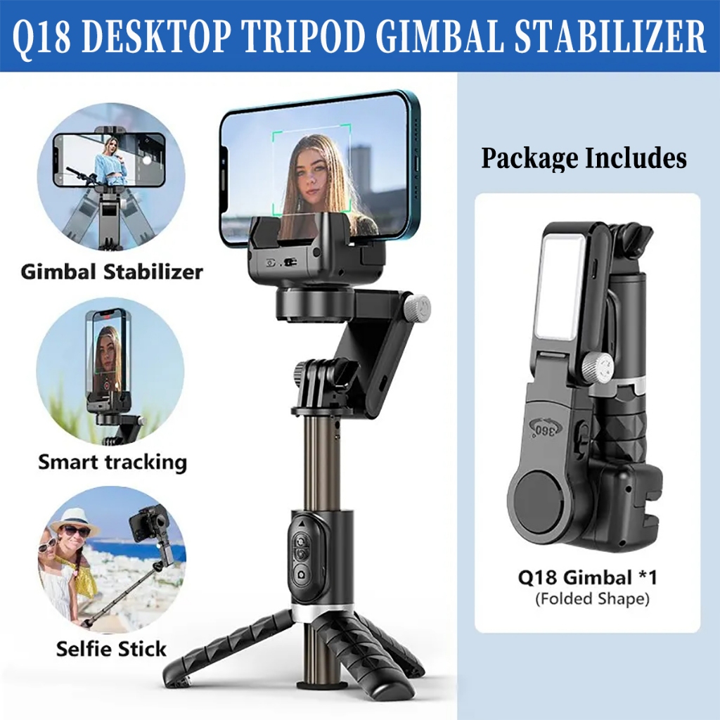 Jual DL Q18 Gimbal Stabilizer Handphone Gimbal Stabilizer Tongsis ...