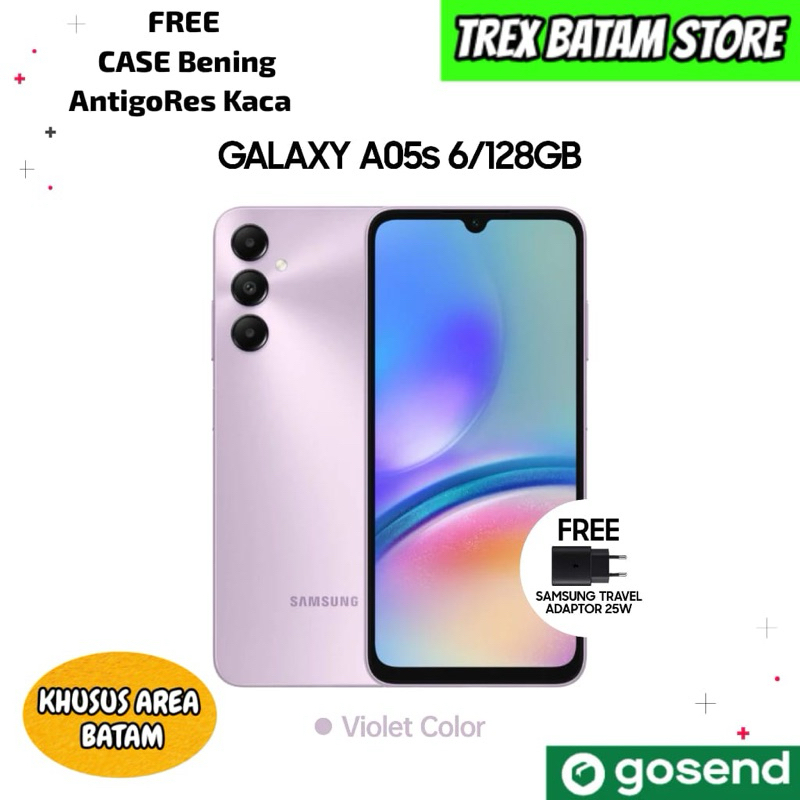 Jual SAMSUNG GALAXY A05S 6/128 GB NEW LIMITED VIOLET GARANSI RESMI ...