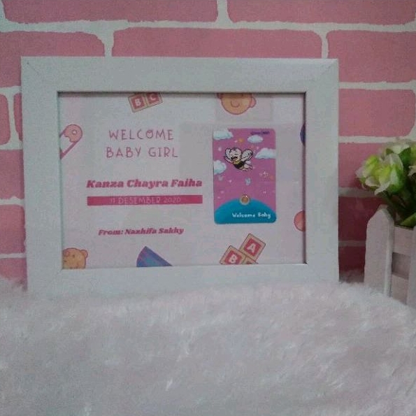 Jual NazhifaSakhy - Bingkai Pigura Frame Gift Series - Welcome Baby ...