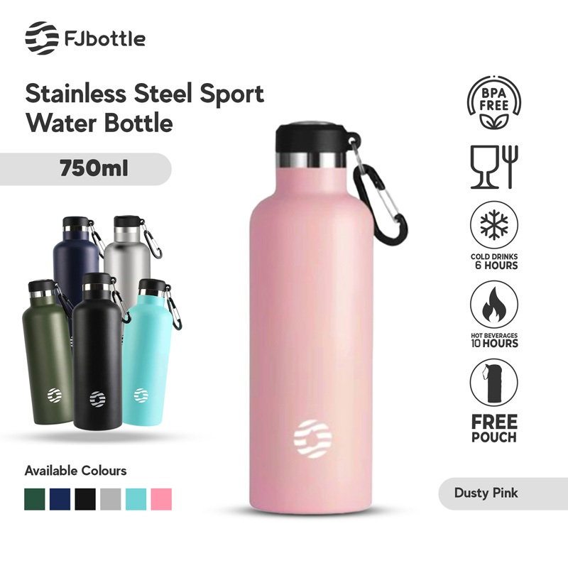 Jual FJbottle - SR2100 Botol Minum Tumbler Olahraga Stainless Steel ...