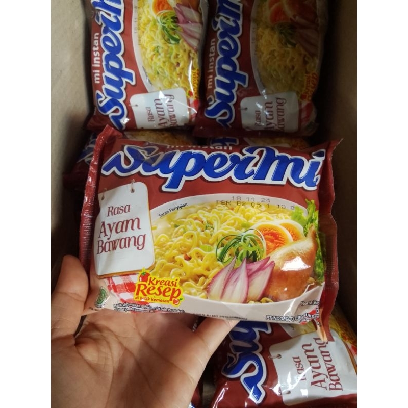Jual MIE INSTAN SUPERMI AYAM BAWANG PER DUS 40 PCS | Shopee Indonesia