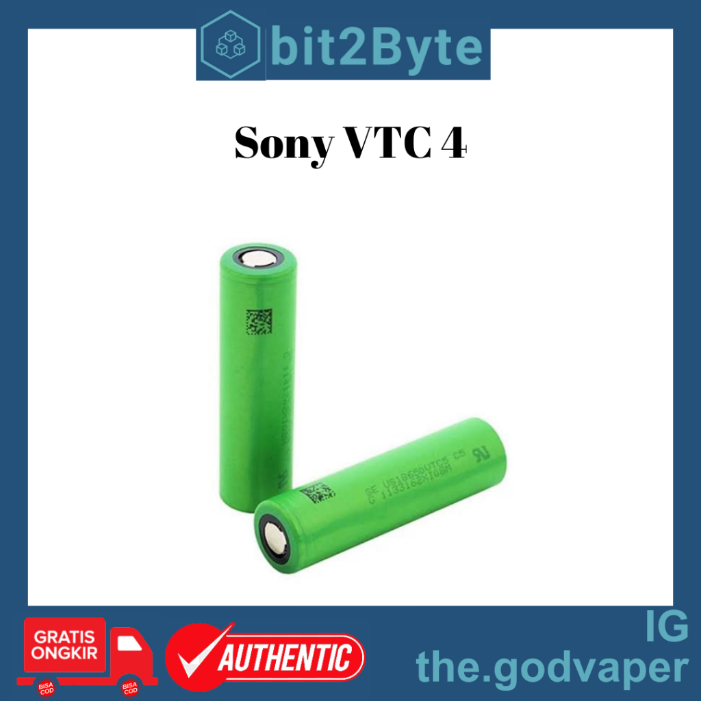 Jual Sony VTC4 Baterai 18650 2100 MAH Authentic | Shopee Indonesia