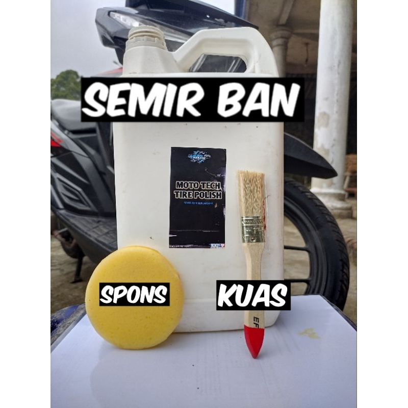 Jual SEMIR BAN PREMIUM MOTOR MOBIL 5 LITER FREE SPON DAN KUAS BY AGUNG ...