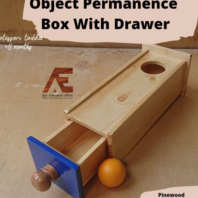 Jual Object Permanence Box With Drawer Montessori Toddlers Preschoolers ...